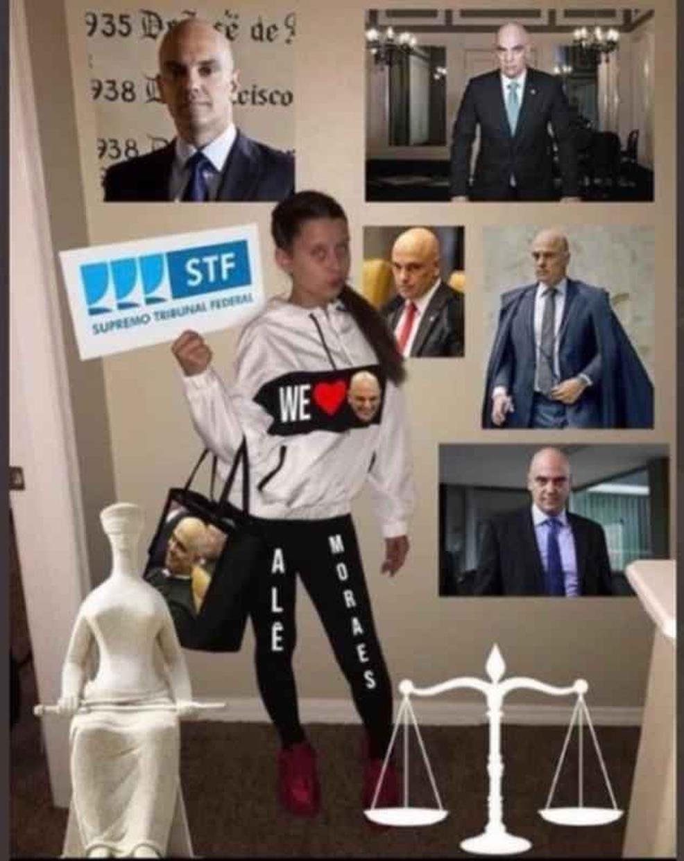 Memes do ministro Alexandre de Moraes nas eleições -Estado de Minas