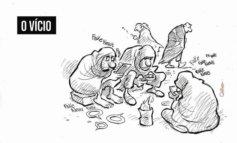 O vício - Charge - Estado de Minas