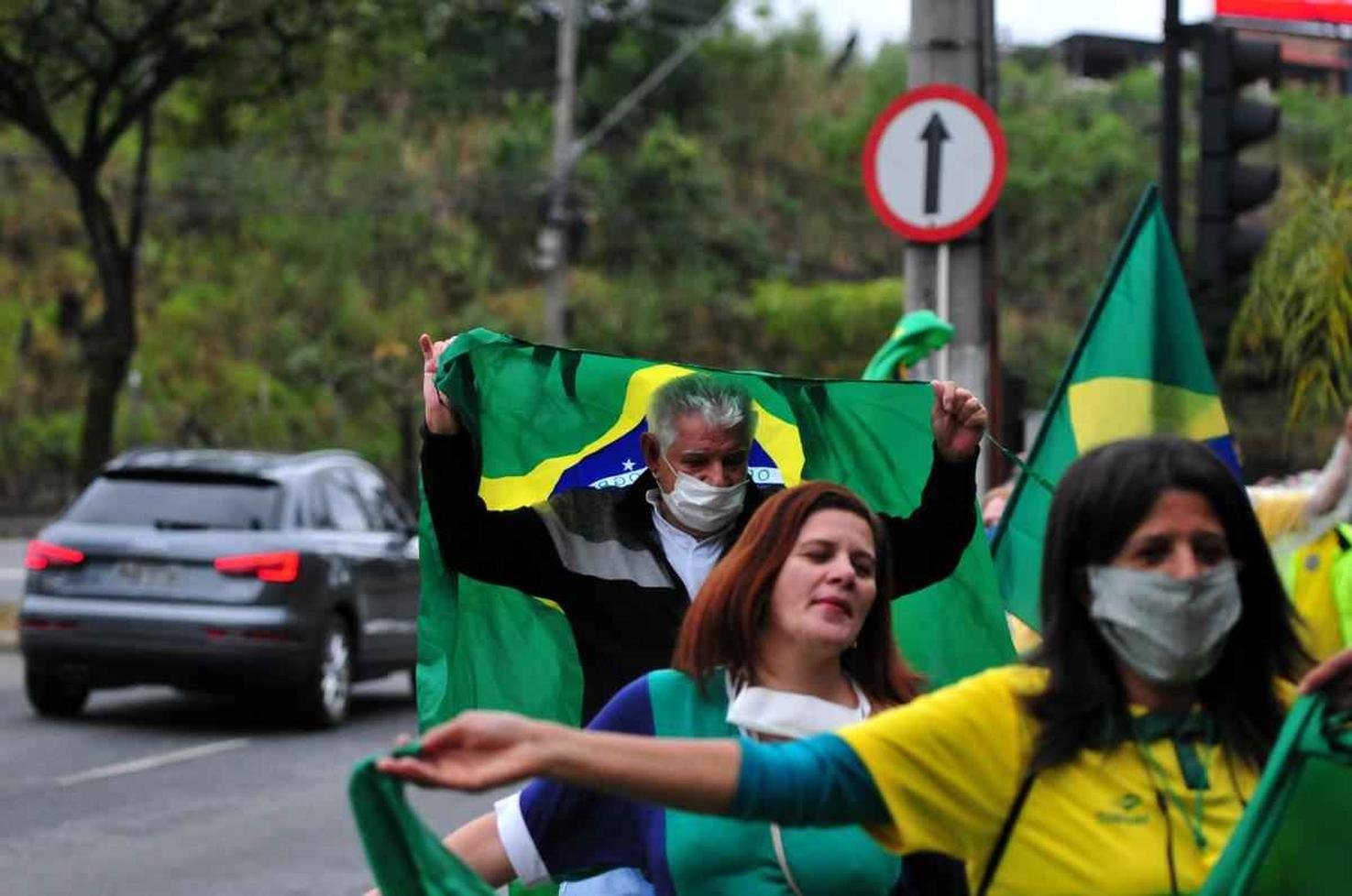 Manifestação bolsonarista em BH -Estado de Minas Manifestação bolsonarista em BH -Estado de Minas