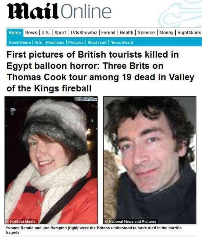 Voos de balão são proibidos em Luxor após acidente que matou 19 pessoas ...